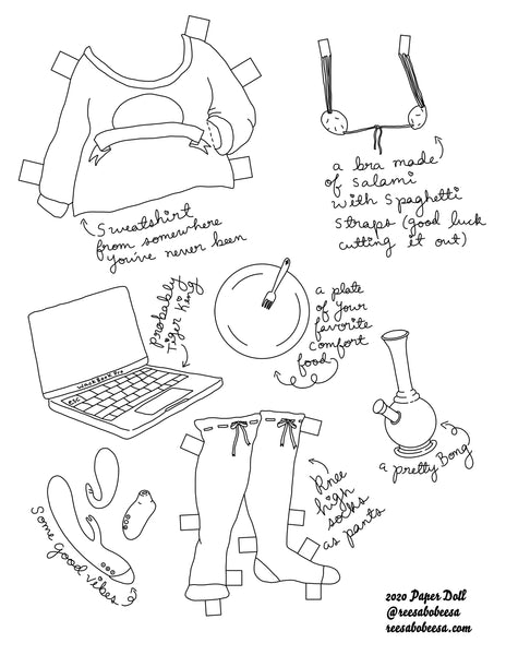 Color Me Paper Doll – Reesabobeesa